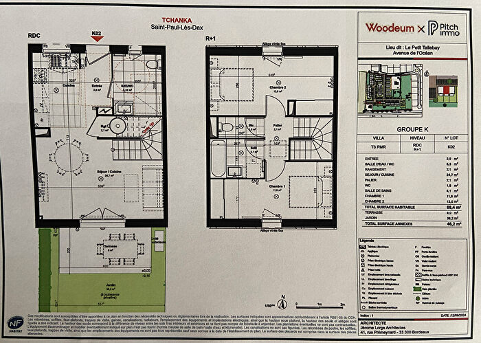 Saint-Paul-lès-Dax, La Pince, La Pigneraie, Lesbordes, Hontarrède : Maison 3 pièces à vendre