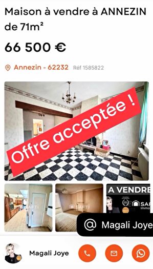 Maison à vendre - Annezin - 3 pièces - 2 chambres