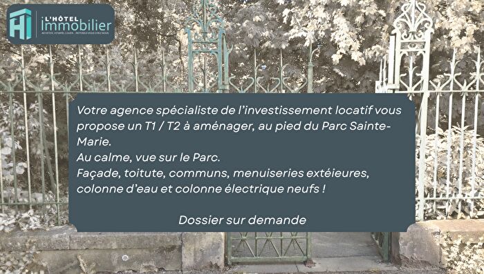 Appartement à vendre - Nancy, Mon Désert, Jeanne dArc, Saurupt, Clémenceau - 1 pièce - 1 chambre