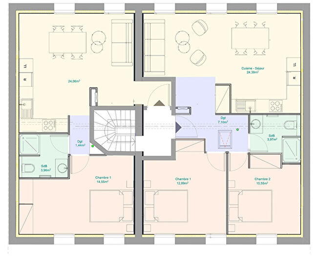 Appartement 2 pièces à vendre à Toulouse, Les Minimes