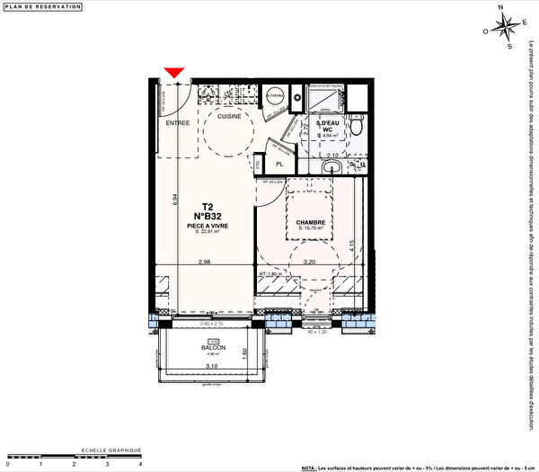 Appartement à vendre - Saint-Pol-de-Léon - 2 pièces - 1 chambre