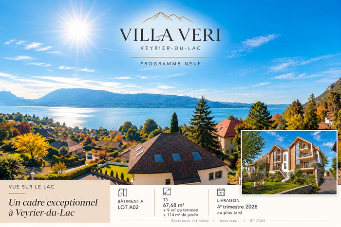 Appartement 3 pièces à vendre à Veyrier-du-Lac