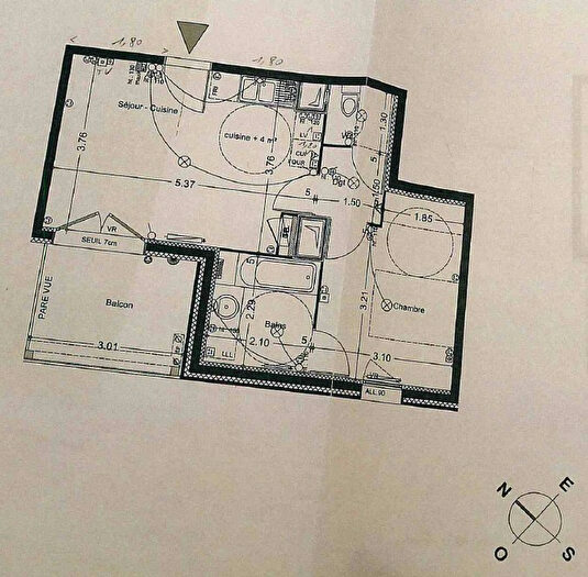 Seynod, Périphérie : Appartement 2 pièces à louer