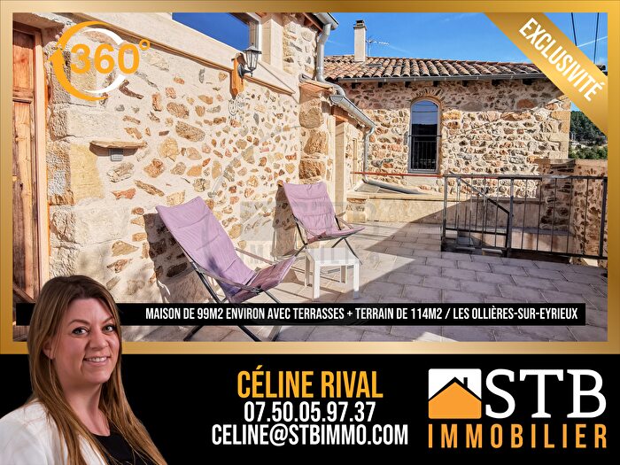 Maison à vendre - Les Ollières-sur-Eyrieux - 5 pièces - 2 chambres