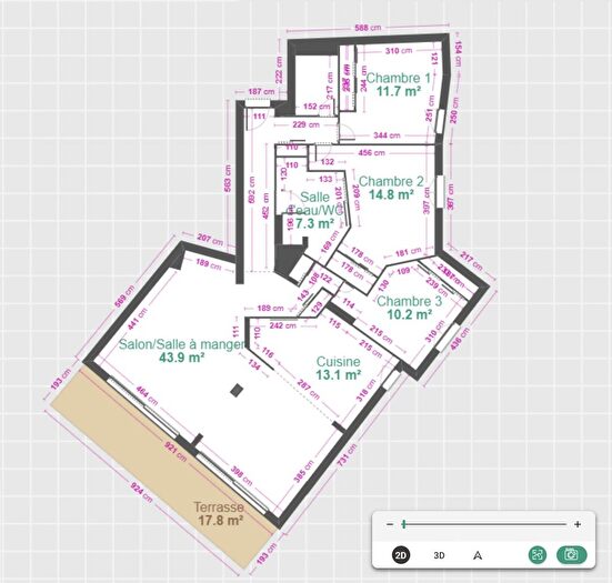 Appartement à vendre - BayonneBayonaBaiona, Arènes - 5 pièces - 3 chambres