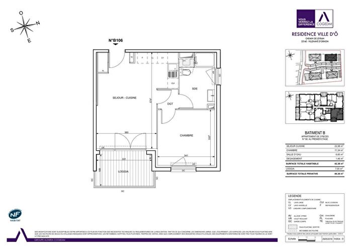 Villenave-d'Ornon, Rouquette, Courréjean, Hourcade - Appartement 2 pièces à louer
