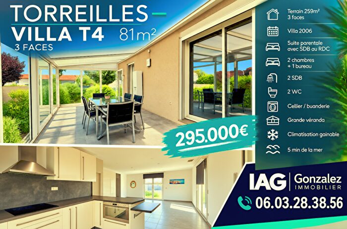 Maison 4 pièces à vendre - Torreilles