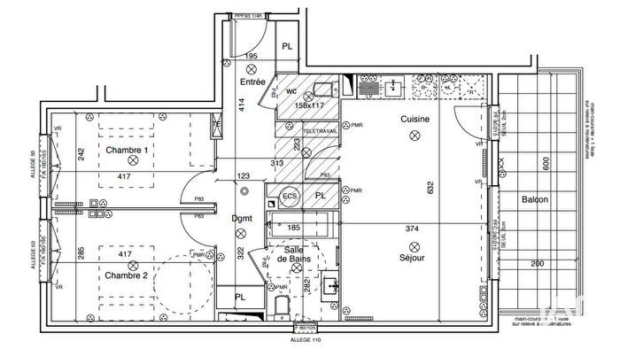 Appartement à vendre - Castellar - 3 pièces - 2 chambres