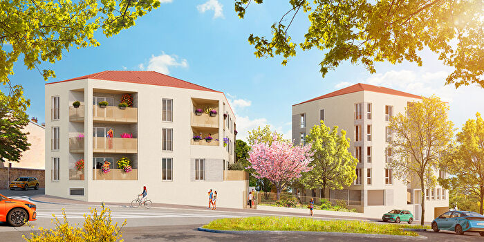 Appartement à vendre - Bourg-en-Bresse, Gare, Peloux-Mail, Citadelle - 3 pièces - 2 chambres