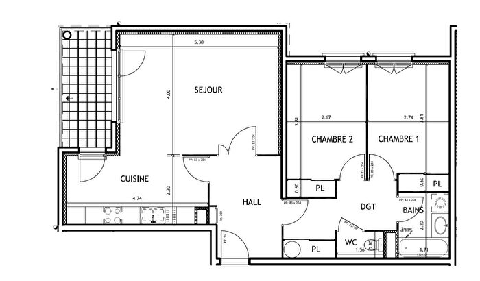 Faverges : Appartement 3 pièces à vendre