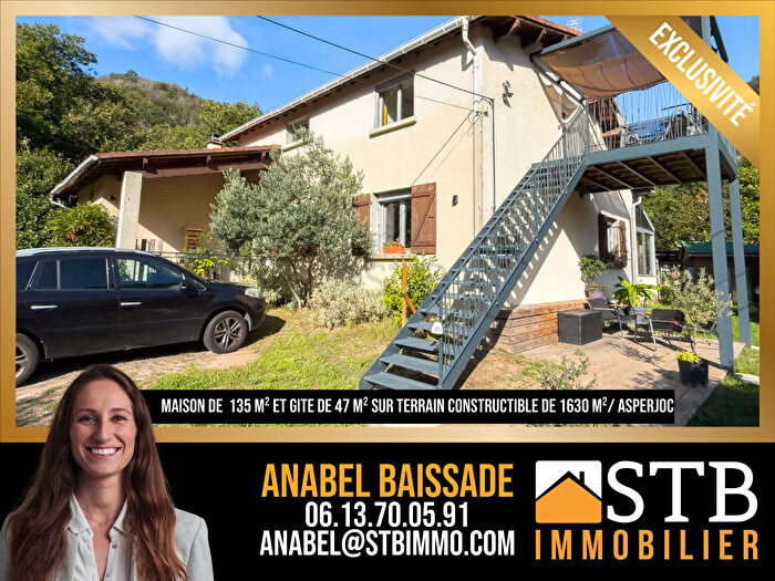 Maison à vendre - Asperjoc - 7 pièces - 5 chambres