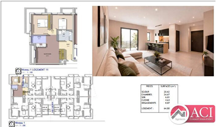 Appartement 3 pièces à vendre à Esches