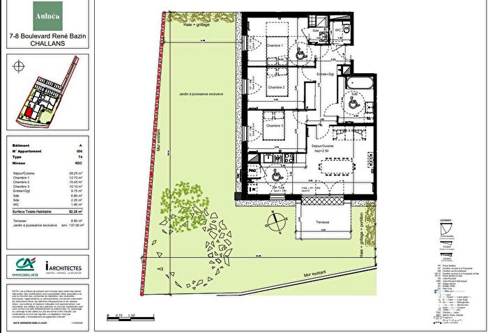 Appartement à vendre - Challans, Landa, Bois Soleil - 4 pièces - 3 chambres