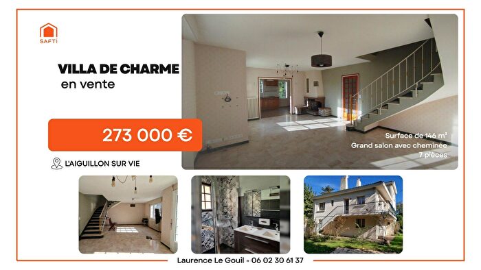 Maison à vendre - LAiguillon-sur-Vie - 7 pièces - 3 chambres