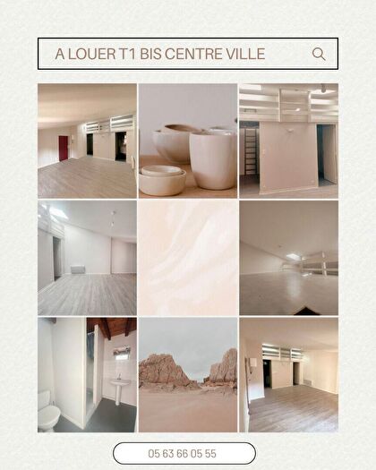 Appartement à louer - Centre Ville, Montauban - 1 pièce