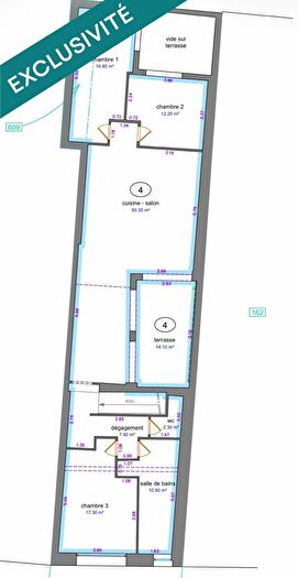 Appartement 4 pièces à vendre - Laxou, Village, Saint-Genès, Saint-Anne