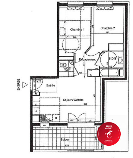 Appartement à vendre - Le Muy - 3 pièces - 2 chambres