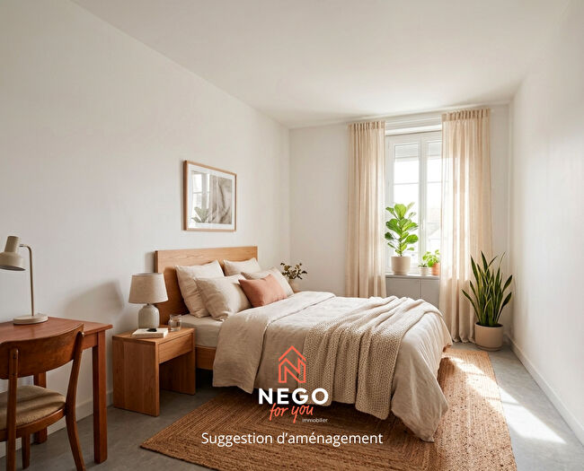 Appartement à vendre - Angers, Centre-ville, La Fayette - 3 pièces - 2 chambres