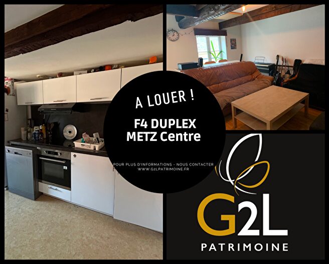 Appartement à louer - Metz, Centre-ville - 4 pièces - 3 chambres