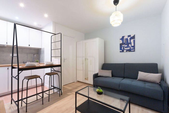 Flandre-Aubervilliers, Paris 19ème arrondissement - Appartement 1 pièce à louer