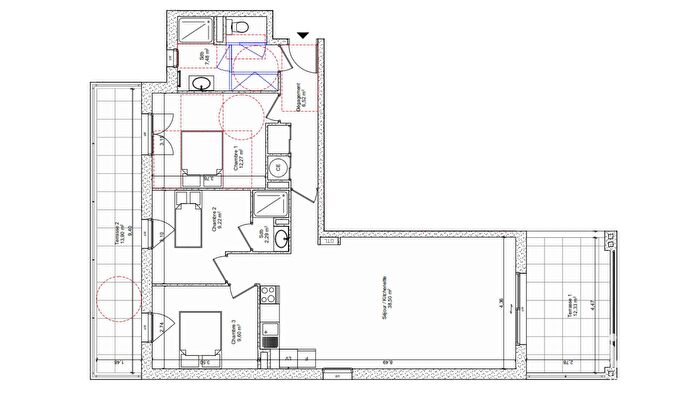 Appartement à vendre - Bormes-les-Mimosas, Fontêtes, Bastide Neuve, Patelin - 4 pièces - 3 chambres
