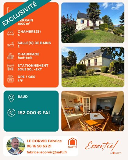 Maison à vendre - Baud - 6 pièces - 4 chambres