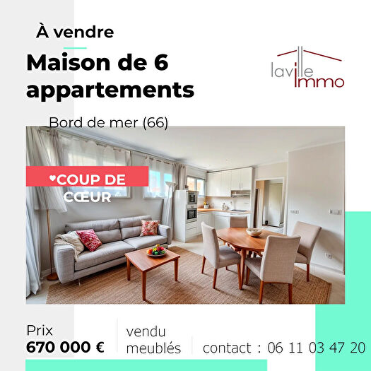 Maison à vendre - Saint-Cyprien, Plage de lArt - 10 pièces - 6 chambres