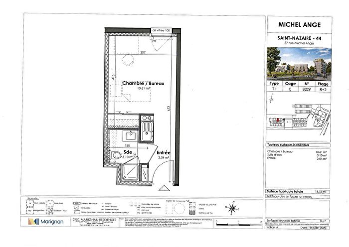 Appartement 1 pièce à louer à Saint-Nazaire, Ouest