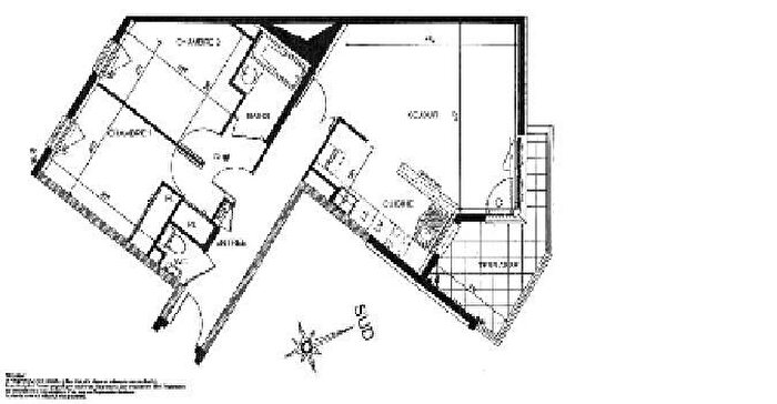 Appartement à louer - Poissy, Saint-Exupéry - 3 pièces - 2 chambres