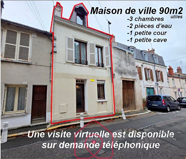 Orléans, Bourgogne, Saint-Euverte : Maison 4 pièces à vendre