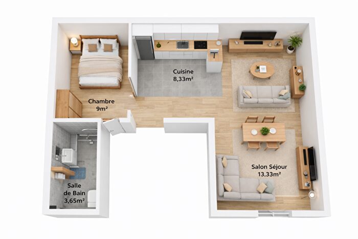 Appartement à vendre - Avignon, Magnanen, Teinturiers - 2 pièces - 1 chambre