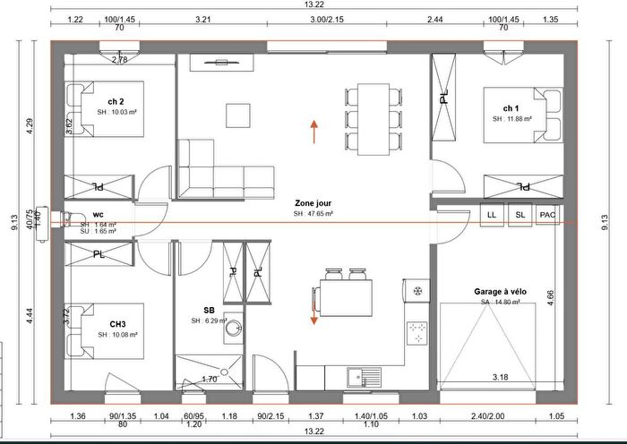 Maison 4 pièces à vendre à Saint-Jean-de-Liversay