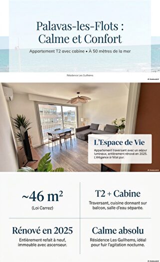 Appartement 3 pièces à vendre - Palavas-les-Flots