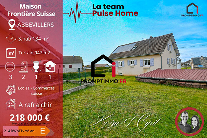 Maison à vendre - Abbévillers - 5 pièces - 3 chambres