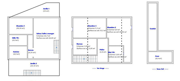 Maison à vendre - Puteaux, Colline - 4 pièces - 3 chambres