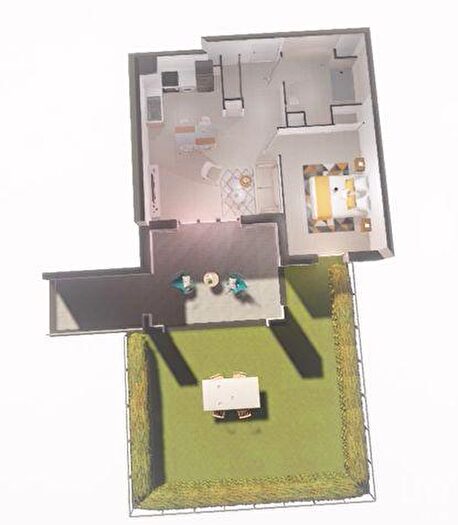 Appartement à vendre - Vallauris, Pertuades - 2 pièces - 1 chambre