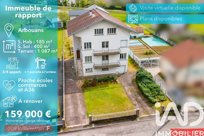 Maison à vendre - Arbouans - 10 pièces - 4 chambres
