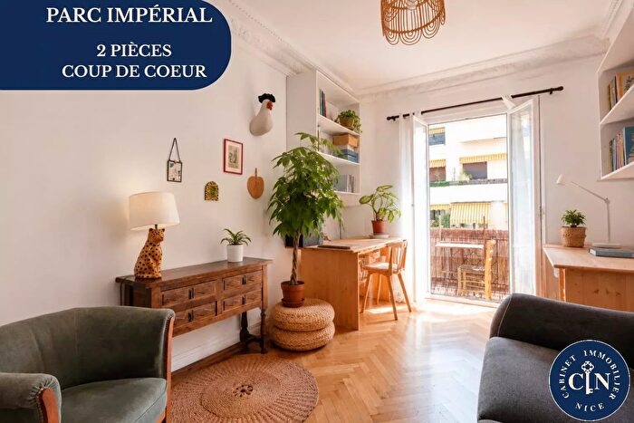 Nice, Parc Impérial, Le Piol : Appartement 2 pièces à vendre