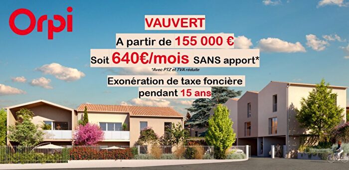 Appartement à vendre - Vauvert - 2 pièces - 1 chambre