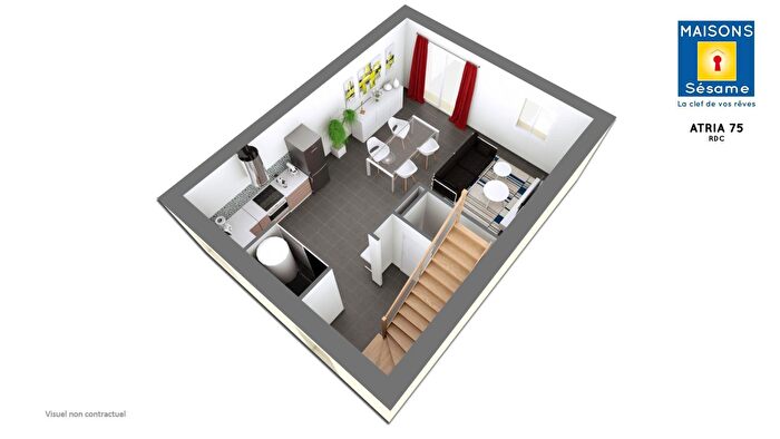 Maison à vendre - Bruyères-le-Châtel - 4 pièces - 3 chambres