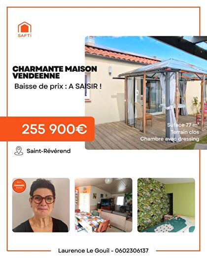 Maison à vendre - Saint-Révérend - 3 pièces - 2 chambres