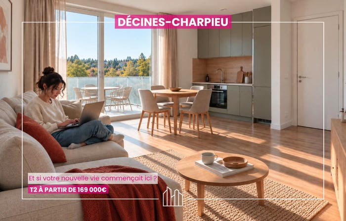Maison 2 pièces à vendre - Décines-Charpieu, Centre-ville