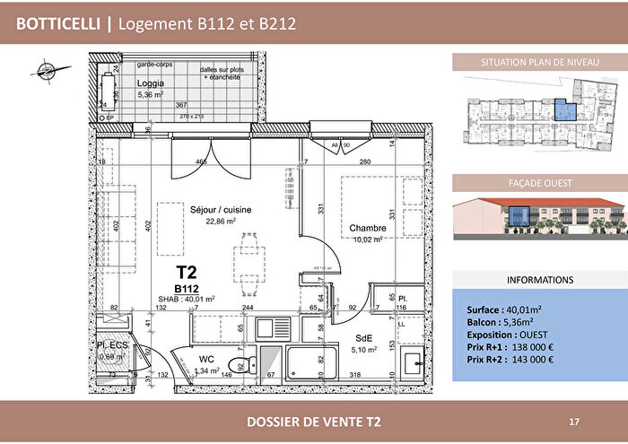 Appartement 2 pièces à vendre à Albi, Le Lude, Bellevue