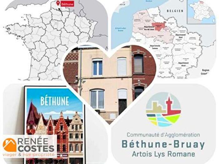 Béthune, Rue de Lille : Maison 3 pièces à vendre