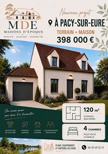 Pacy-sur-Eure : Maison 5 pièces à vendre