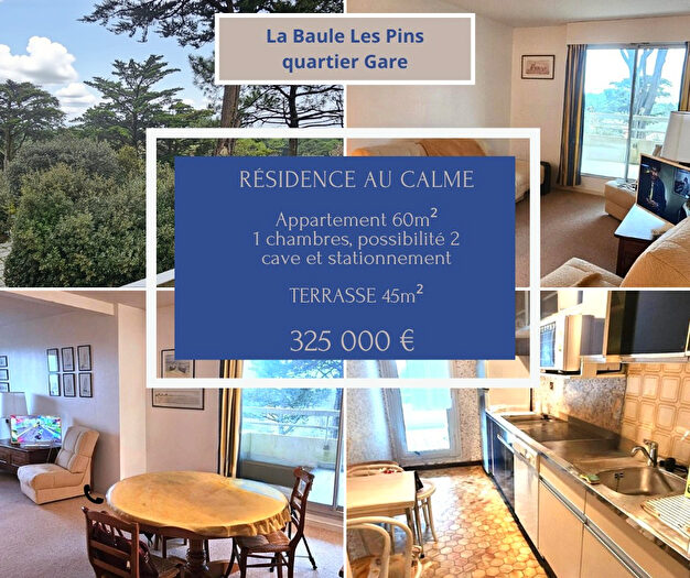 Appartement à vendre - La Baule-Escoublac, Escoublac, Ajoncs dOr, Salines - 3 pièces - 2 chambres