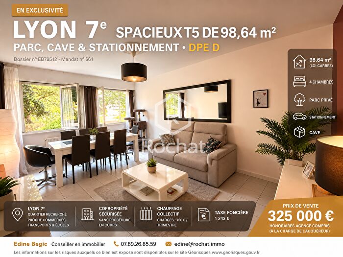 Lyon 7ème, Jean Macé - Appartement 5 pièces à vendre