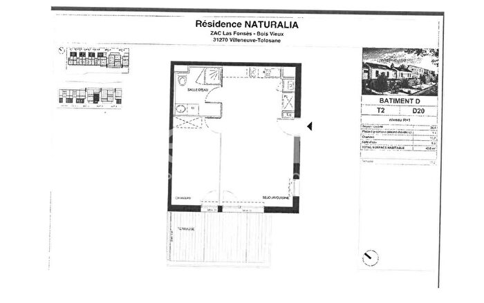Villeneuve-Tolosane : Appartement 2 pièces à louer