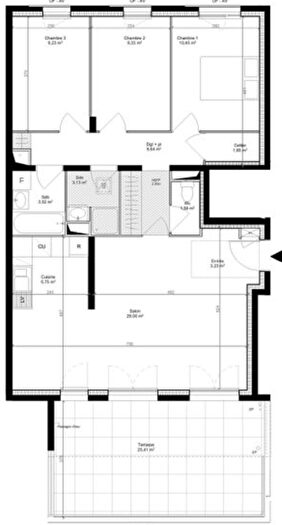 Appartement 4 pièces à vendre à Arpajon