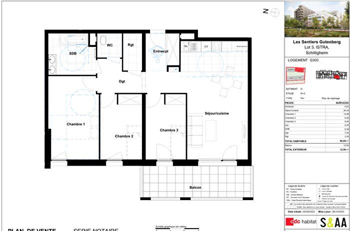 Appartement 4 pièces à louer à Schiltigheim, Ecrivains, Trois Epis